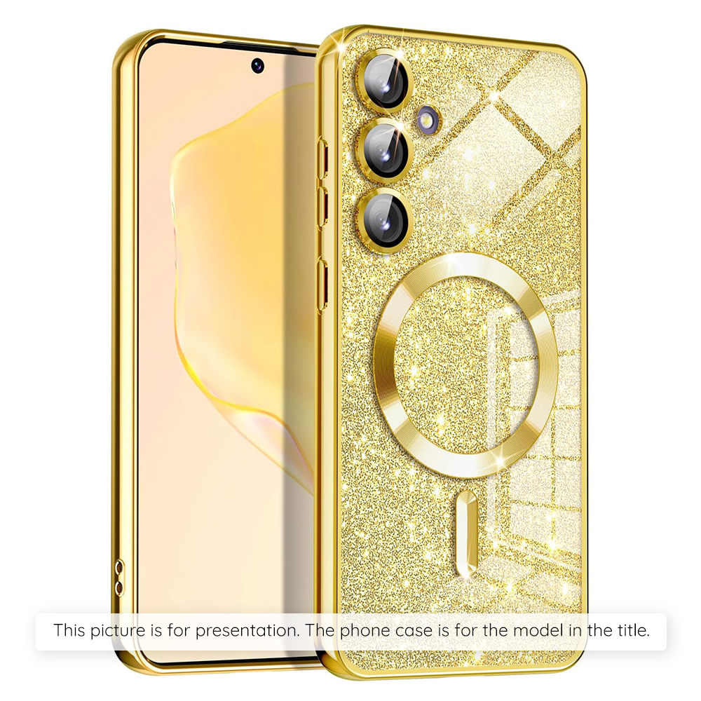 Case for iPhone 12 - Techsuit Luxury Glitter MagSafe - Gold | deklai ...