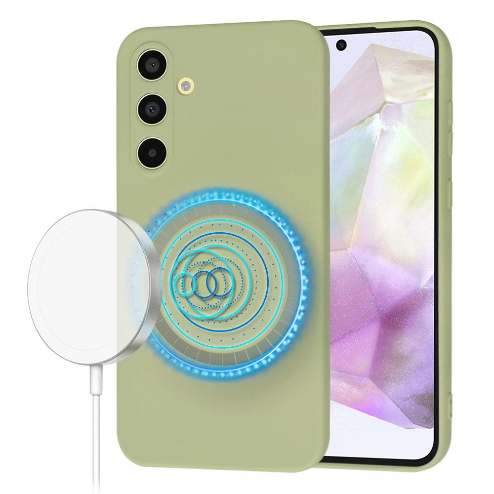 Case for Samsung Galaxy A35 5G - Techsuit SoftFlex MagSafe - Matcha ...